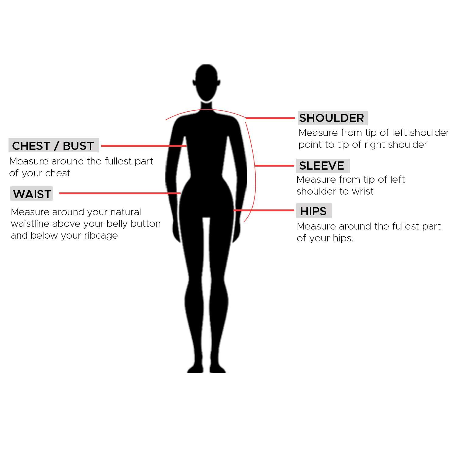 Size Chart The American Outfit