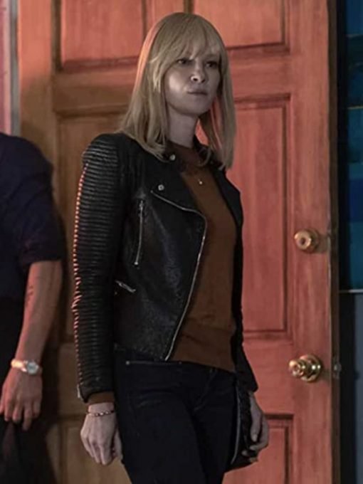 American Gigolo 2022 Michelle Stratton Black Leather Jacket
