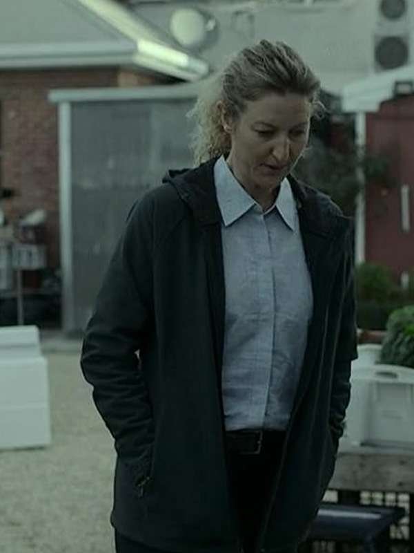 Kate Box Deadloch Black Hooded Jacket