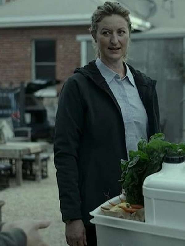 Kate Box Deadloch Black Hooded Jacket